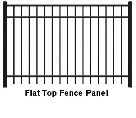 Independence Aluminum Universal Flat Top 3-Rail Fence Panel – K & K ...